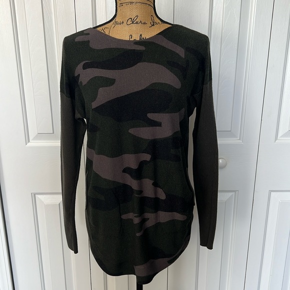 CHARLIE B | Sweaters | Charlie B Green Camouflage Sweater | Poshmark